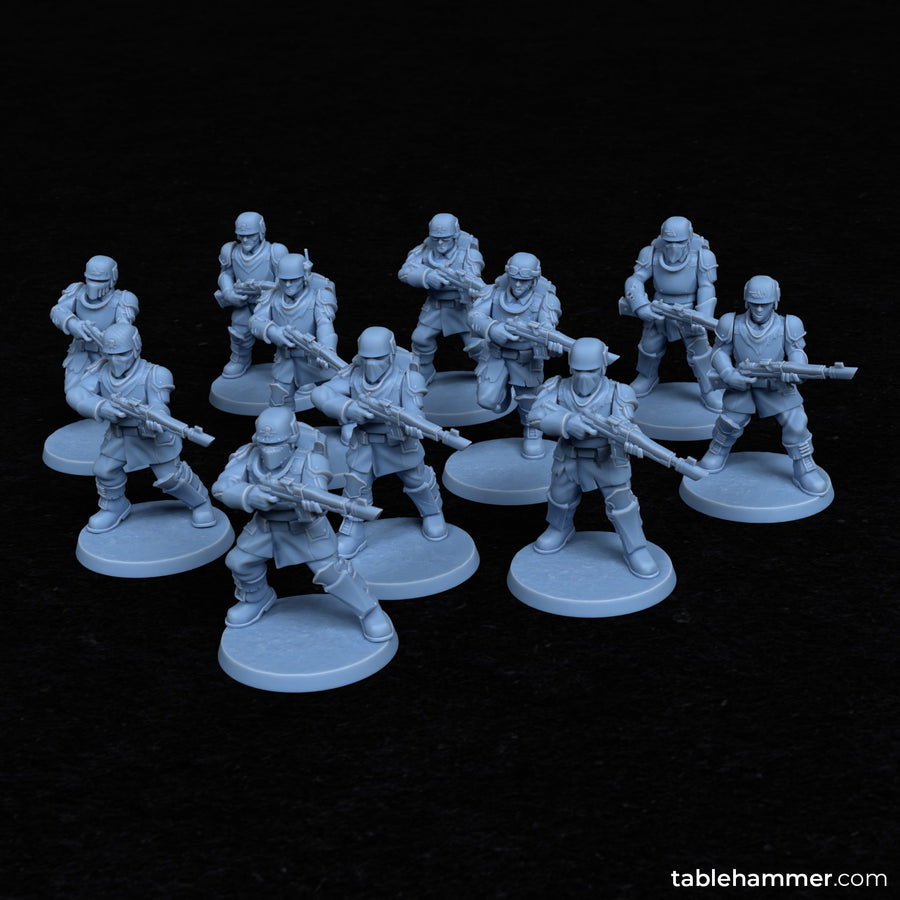 Renegade Guard – Core Infantry Set of 10 Troopers – Realm3DPrints