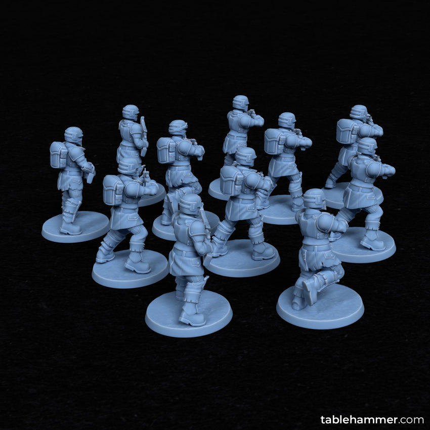 Renegade Guard – Core Infantry Set of 10 Troopers – Realm3DPrints