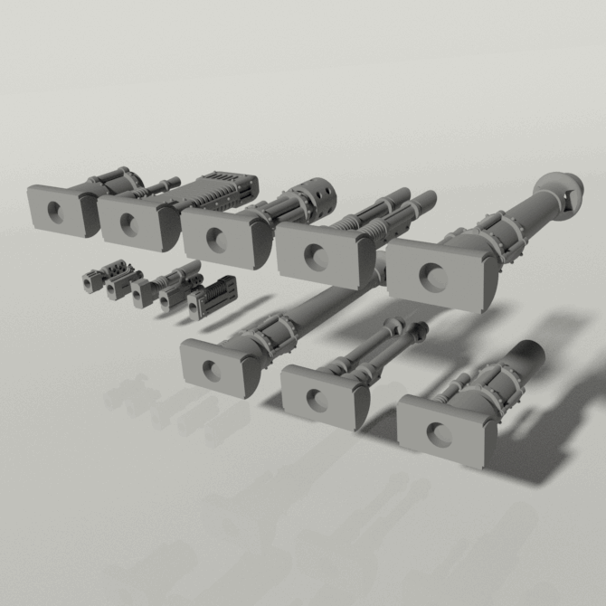 Grim Battle Tank Weapon Kit – Realm3DPrints