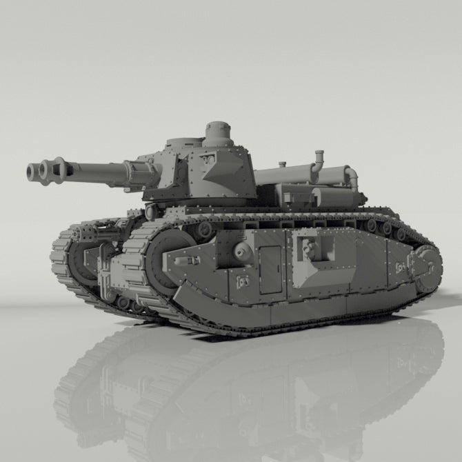Grim Char 2C Heavy Tank | WWII inspired sci-fi battle tank for Wargami ...